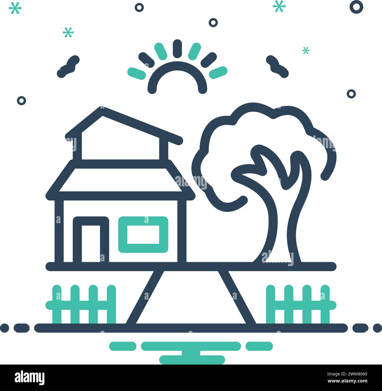 Courtyard Stock Vector Images - Alamy