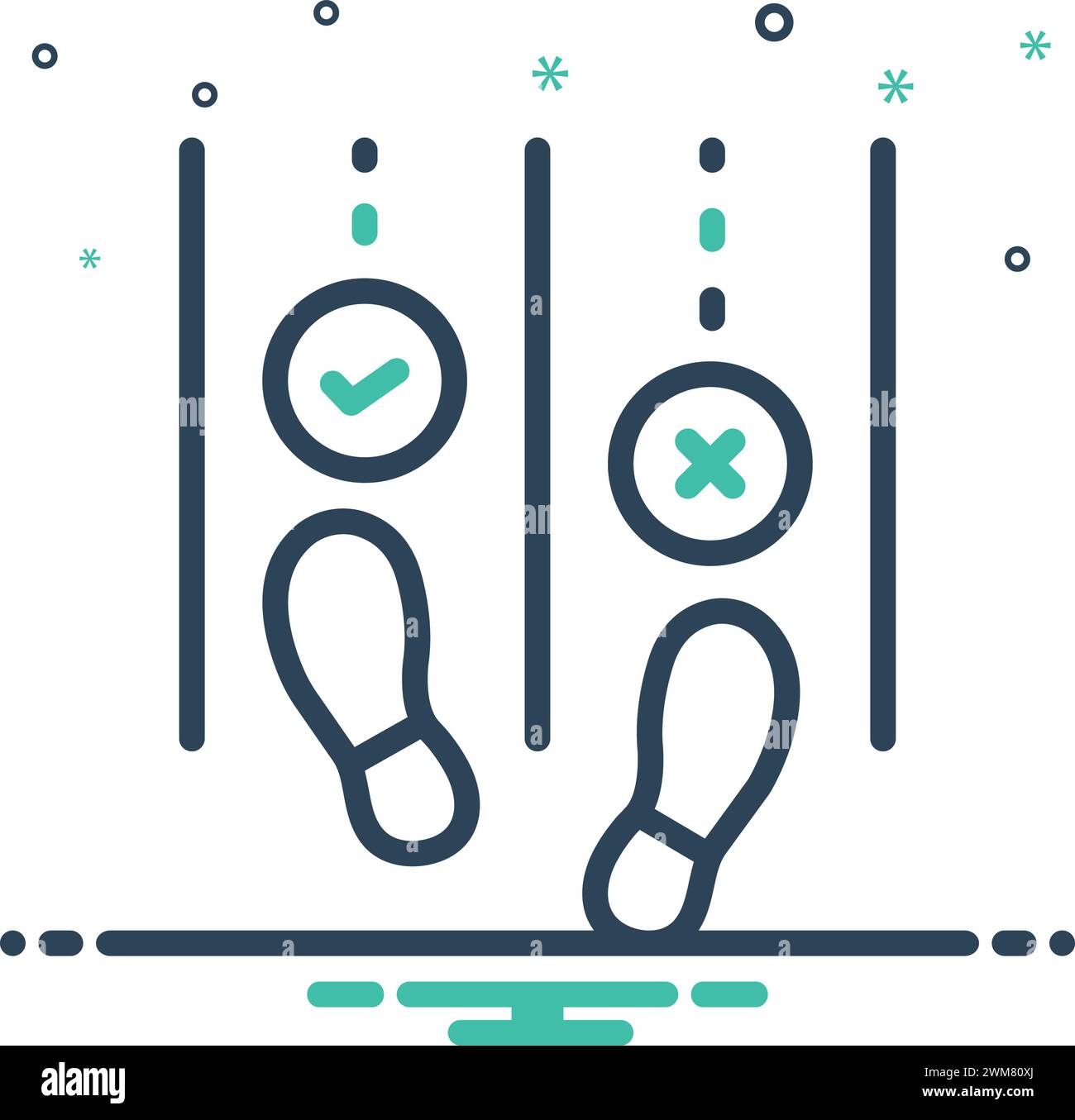 Icon for sometimes,foot print Stock Vector Image & Art - Alamy