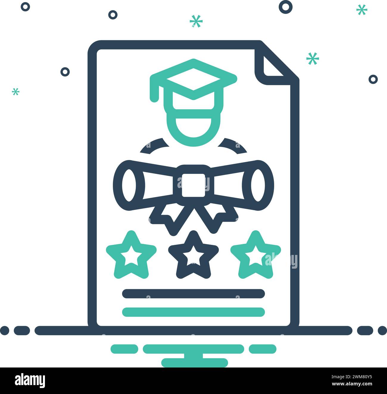 Icon for graduates,degree Stock Vector Image & Art - Alamy