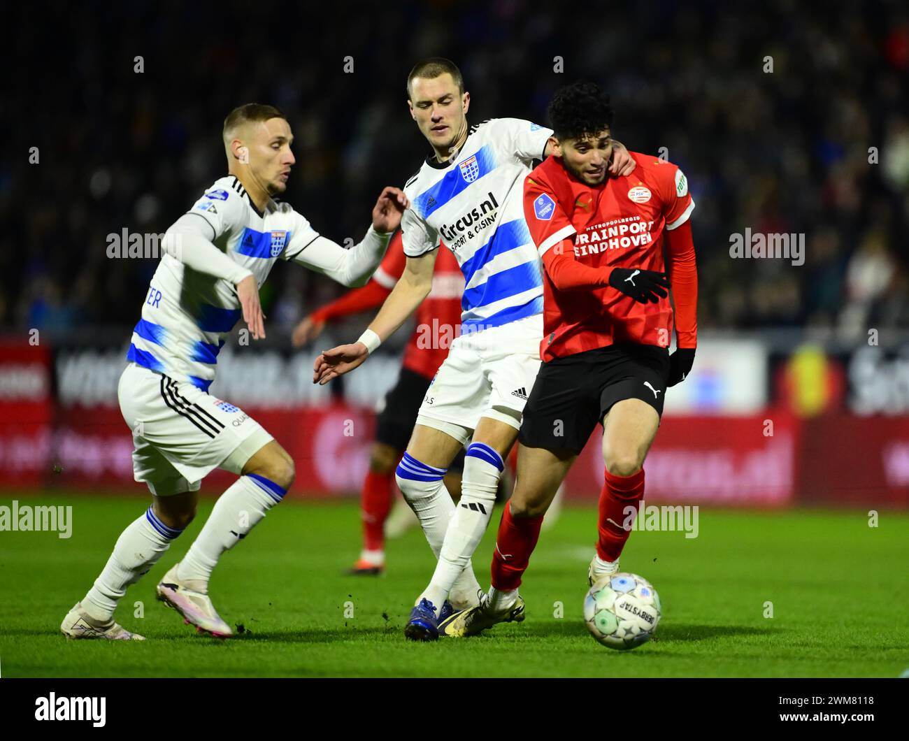 ZWOLLE - (l-r) SIlvester van der Water of PEC Zwolle, Davy van den Berg ...