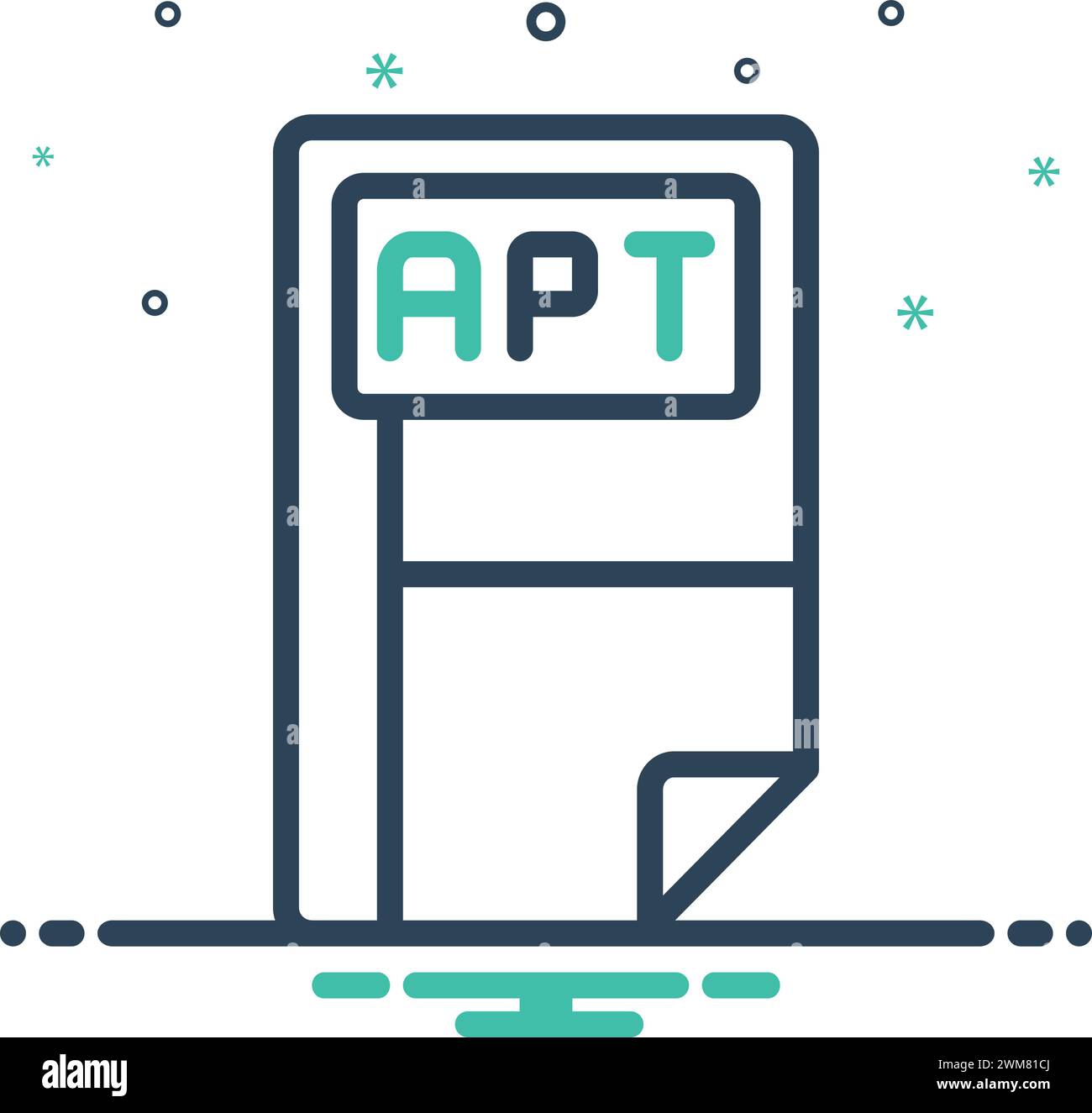 Icon for apt,alphabet Stock Vector Image & Art - Alamy