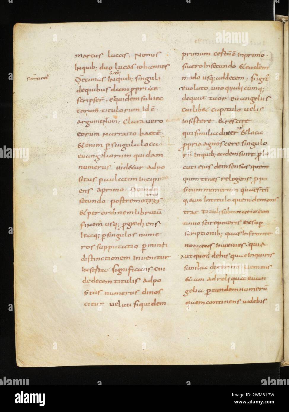 Cod. 348, f. 14v – Biblia Latina (Vulgata Evangelia Stock Photo - Alamy