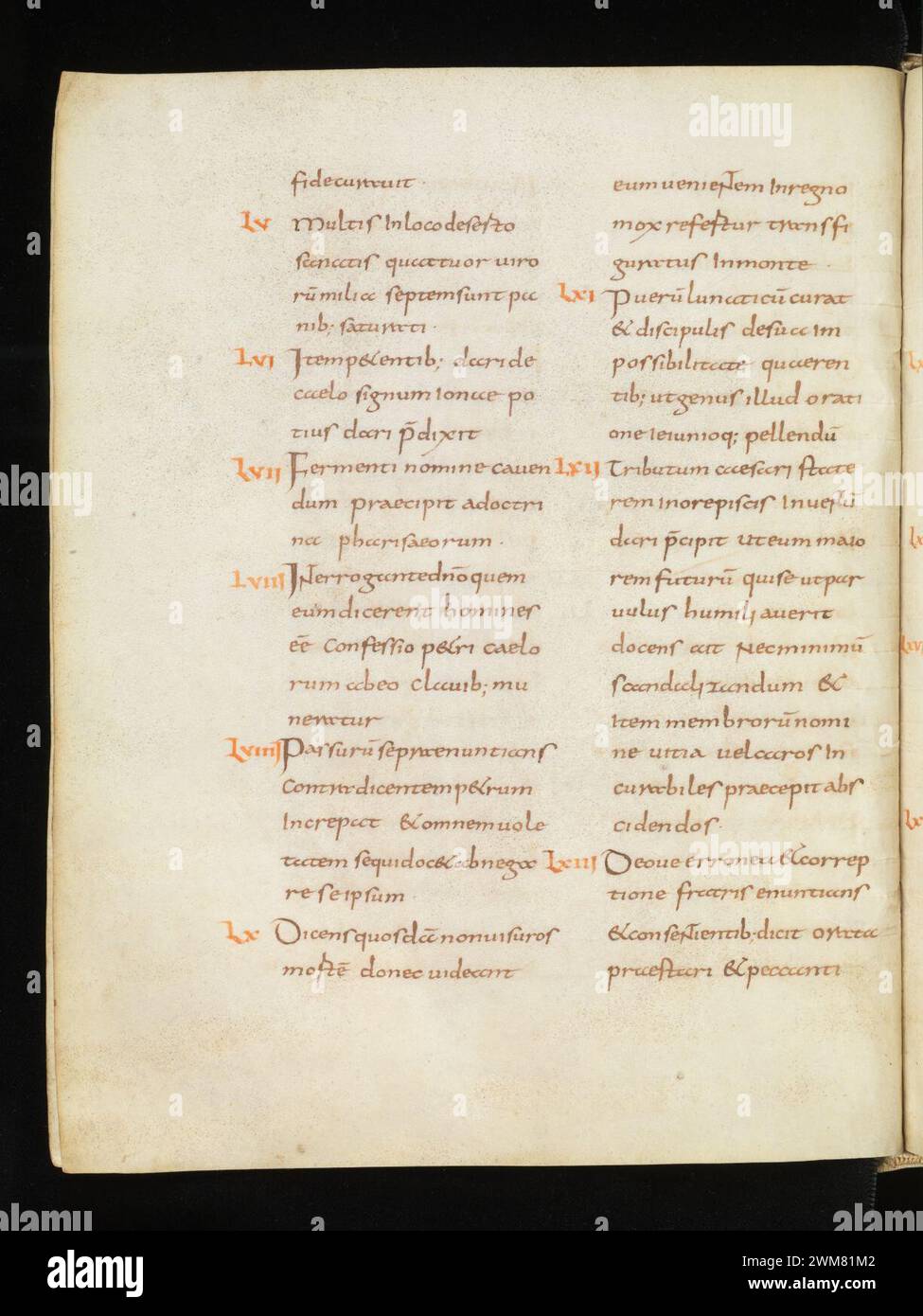 Cod. 348, f. 18v – Biblia Latina (Vulgata Evangelia Stock Photo - Alamy