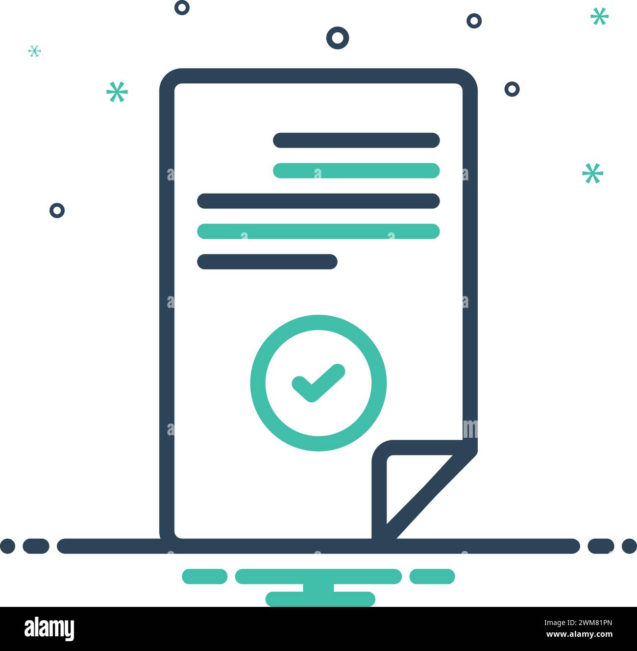 Icon For Agree Document Stock Vector Image Art Alamy