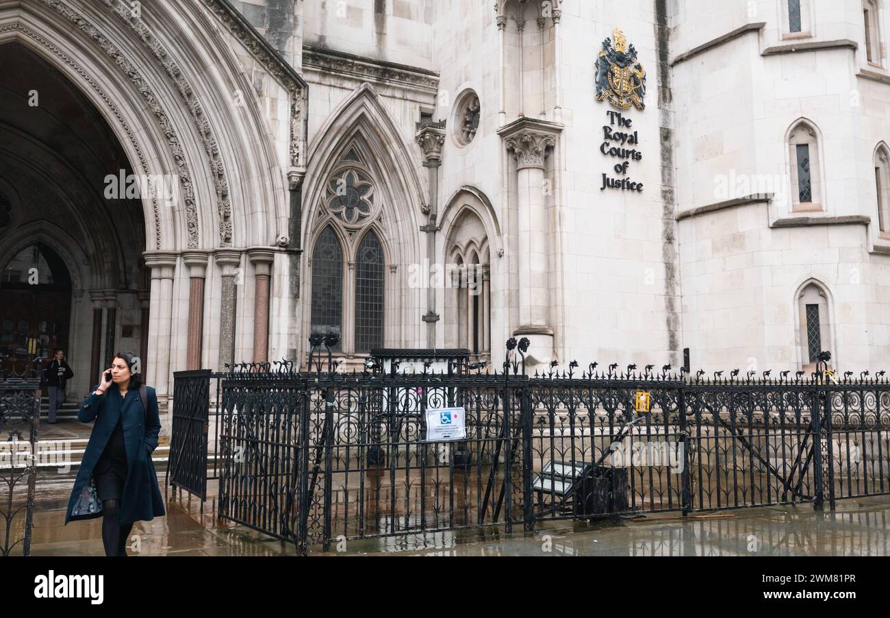 Royal Courts of Justice building exterior, Strand, London, Britain ...