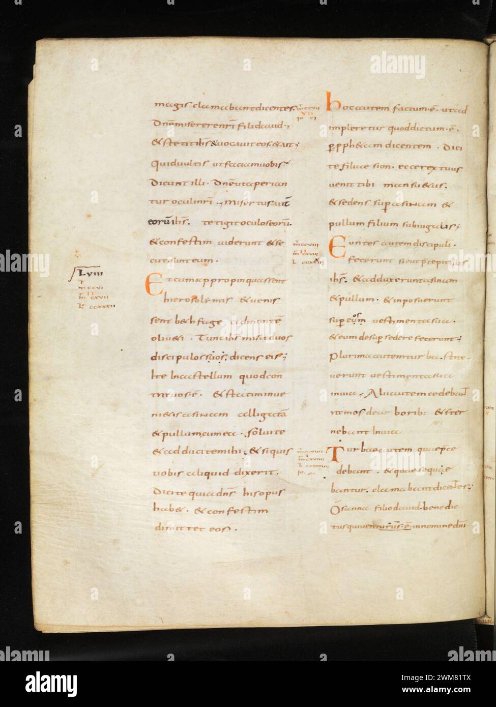 Cod. 348, f. 55v – Biblia Latina (Vulgata Evangelia Stock Photo - Alamy