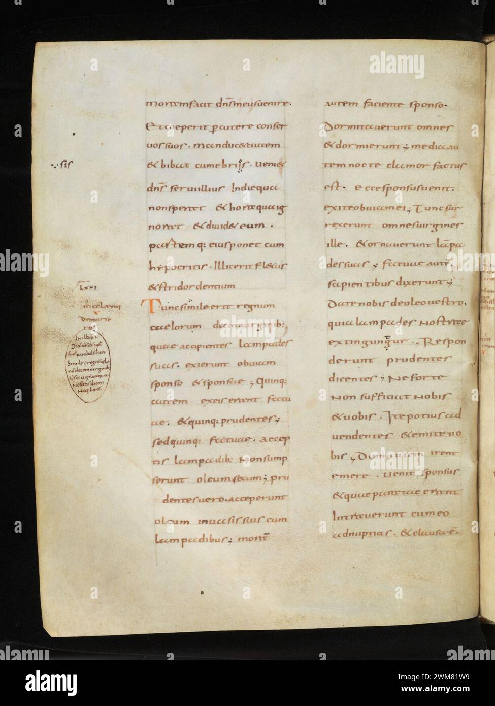 Cod. 348, f. 62v – Biblia Latina (Vulgata Evangelia Stock Photo - Alamy
