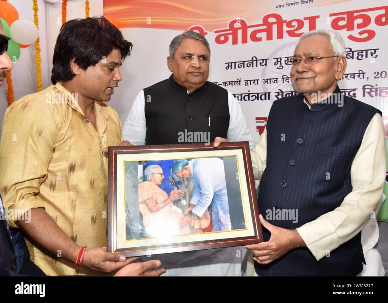 Patna, India. 24th Feb, 2024. PATNA, INDIA - FEBRUARY 24: Bihar Chief ...