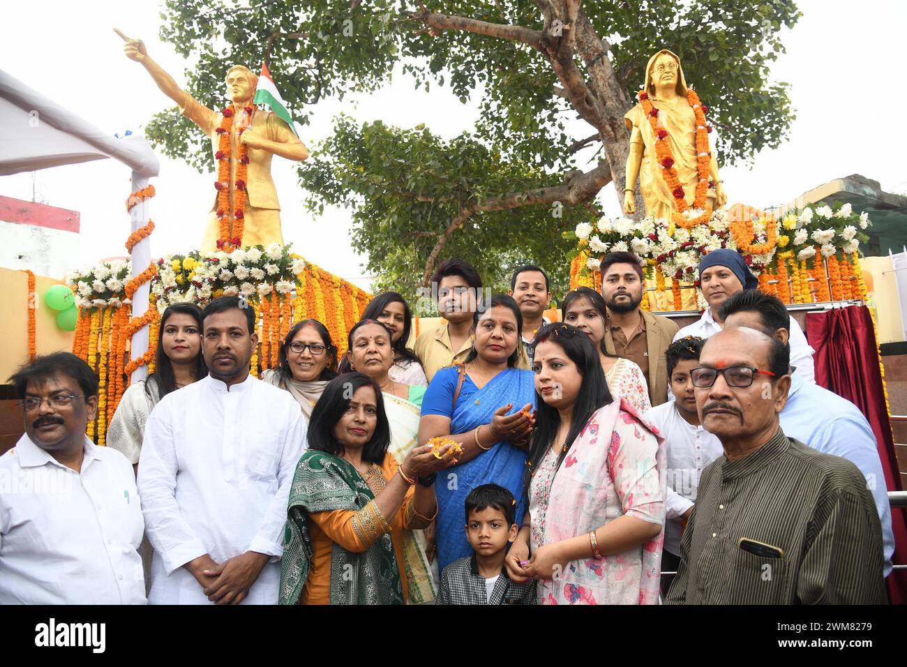 Patna, India. 24th Feb, 2024. PATNA, INDIA - FEBRUARY 24: Family ...