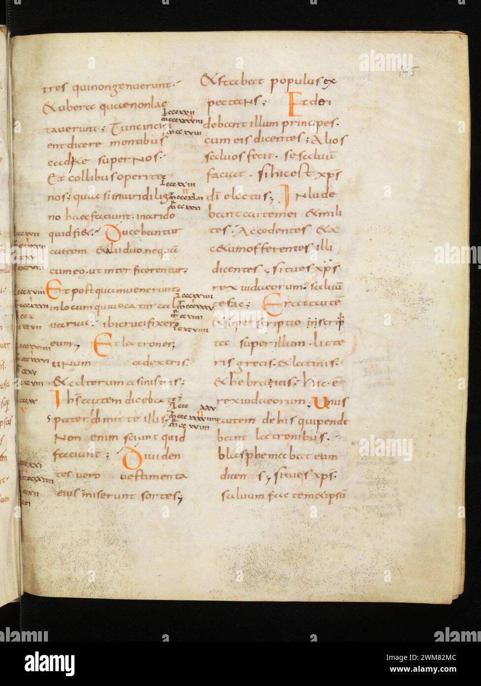Cod. 348, f. 165r – Biblia Latina (Vulgata Evangelia Stock Photo - Alamy