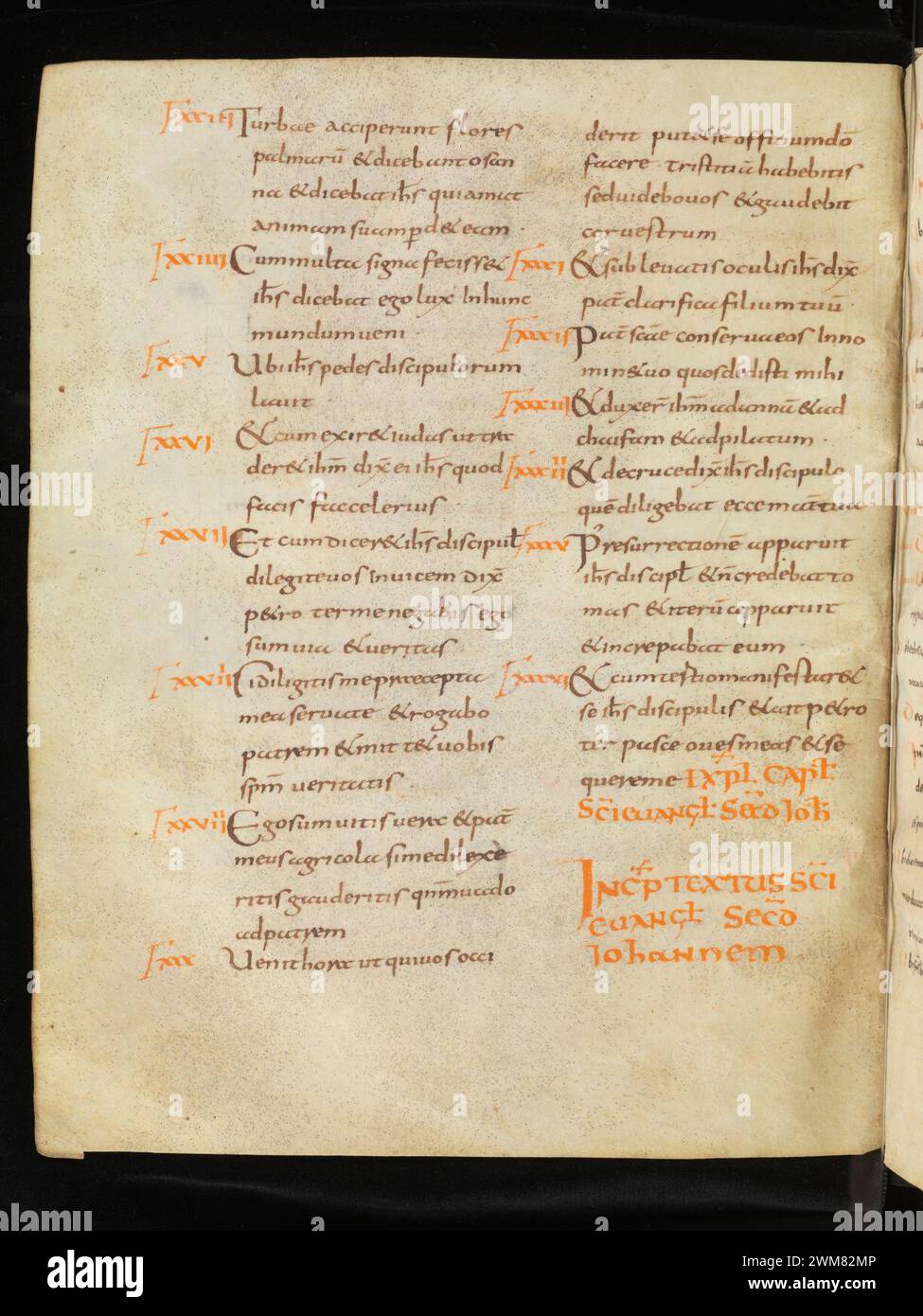 Cod. 348, f. 171v – Biblia Latina (Vulgata Evangelia Stock Photo - Alamy