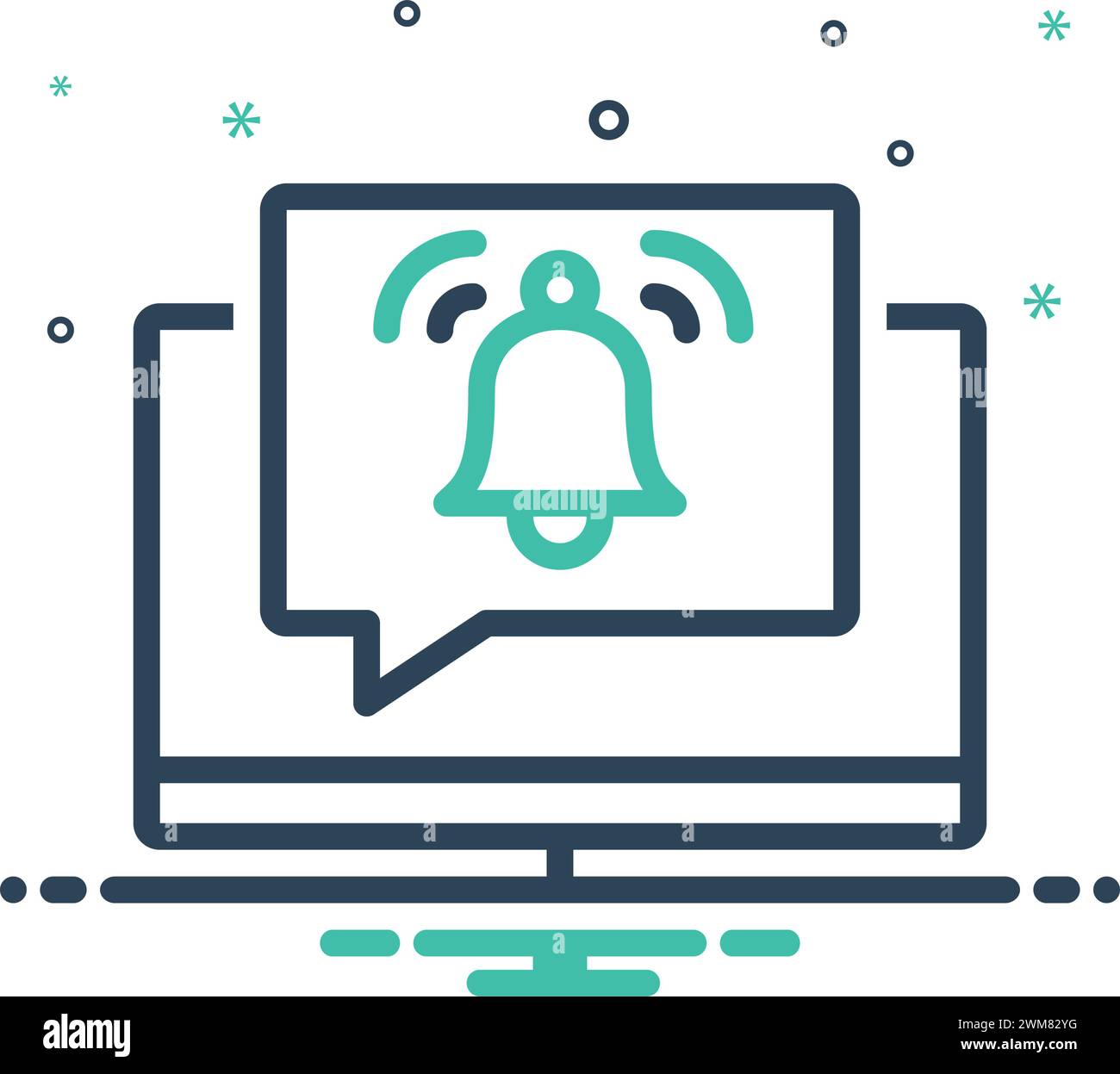 Icon for noticed,notification Stock Vector Image & Art - Alamy