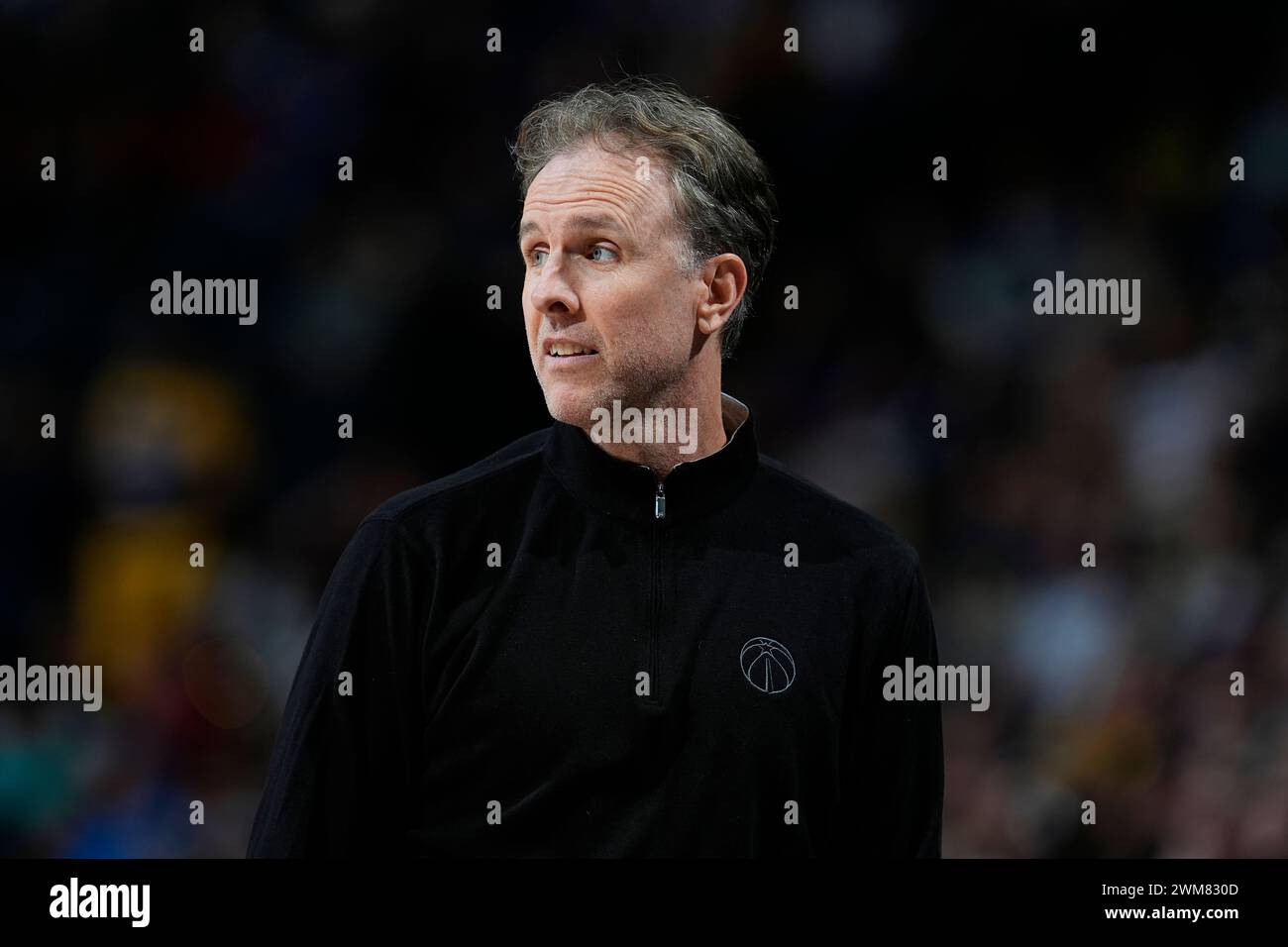 Washington Wizards interim head coach Brian Keefe in the first half of ...