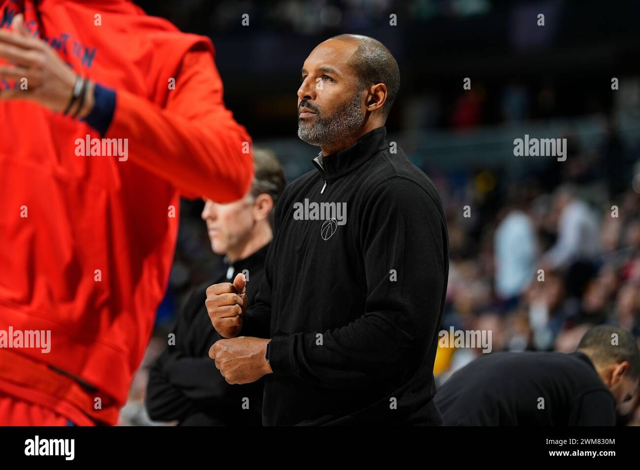 Washington Wizards assistant coach David Vanterpool in the first half ...