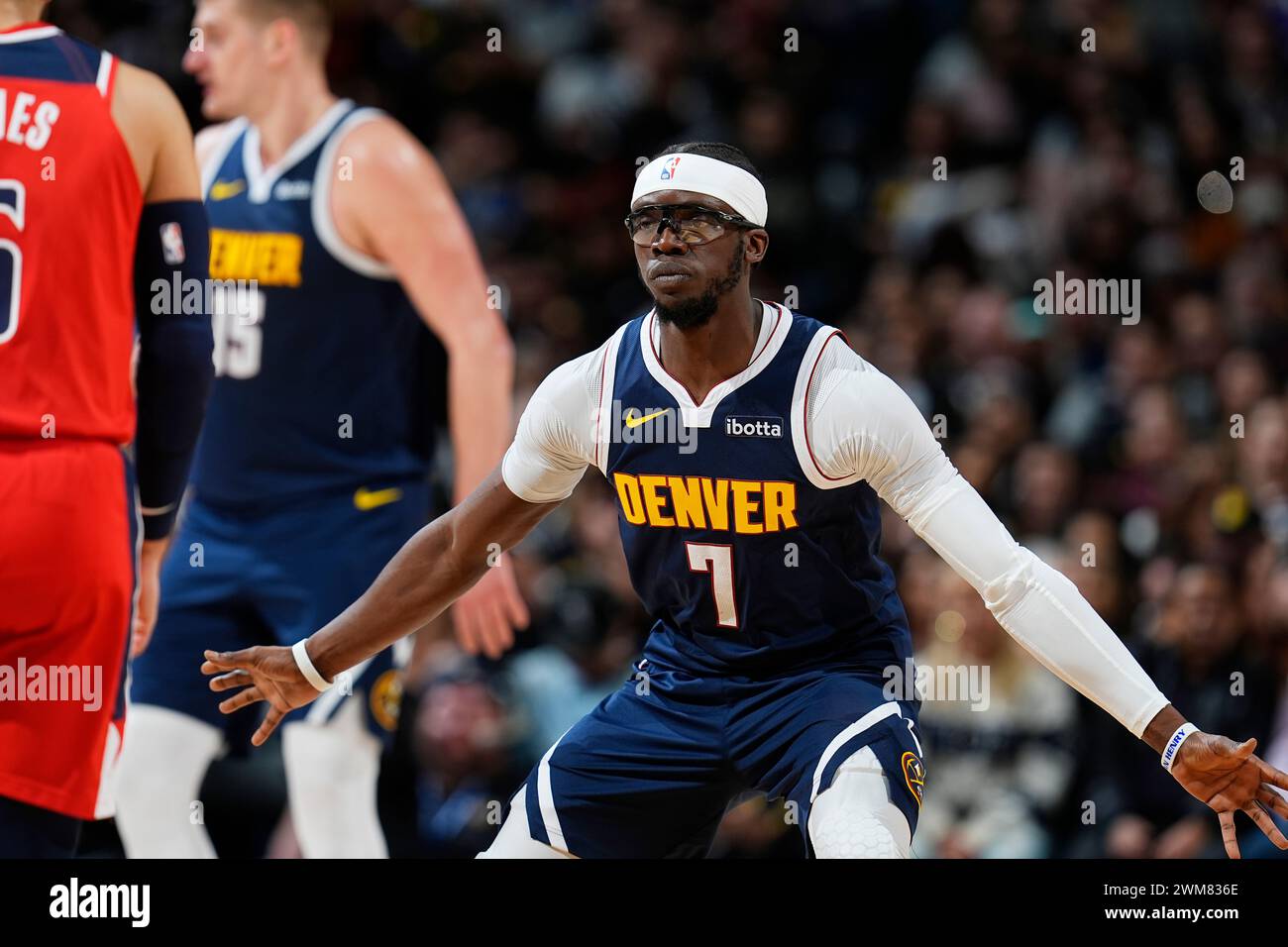Denver Nuggets guard Reggie Jackson (7) in the second half of an NBA ...
