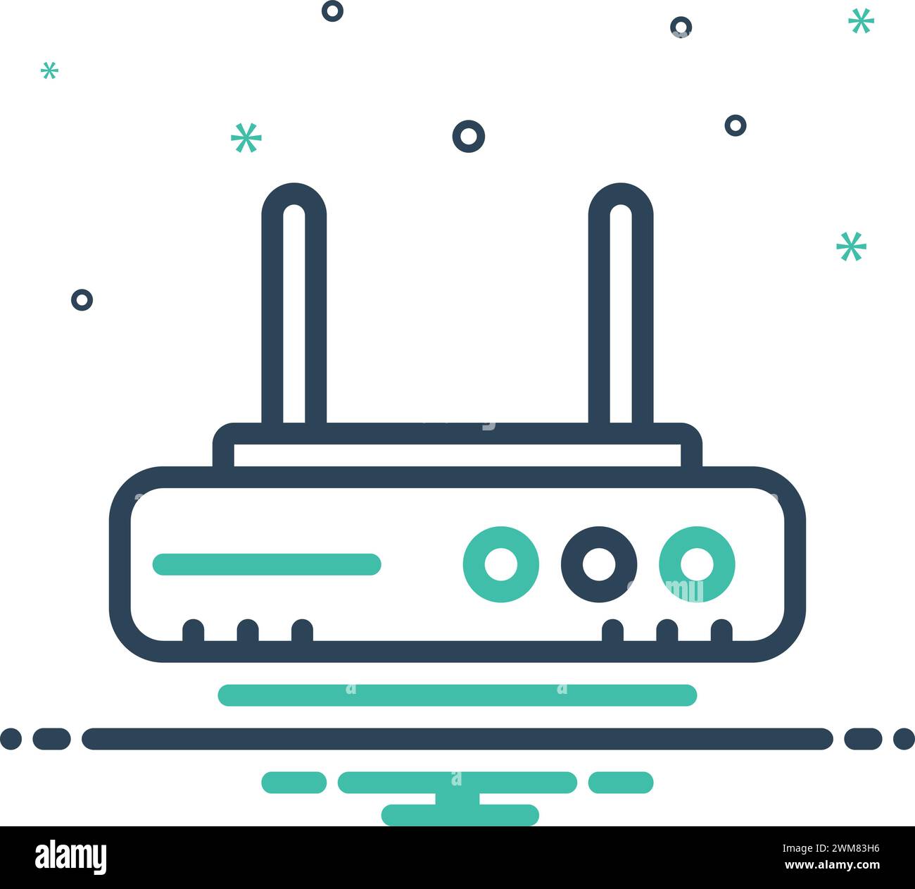 Broadband modem vector vectors hi-res stock photography and images - Alamy