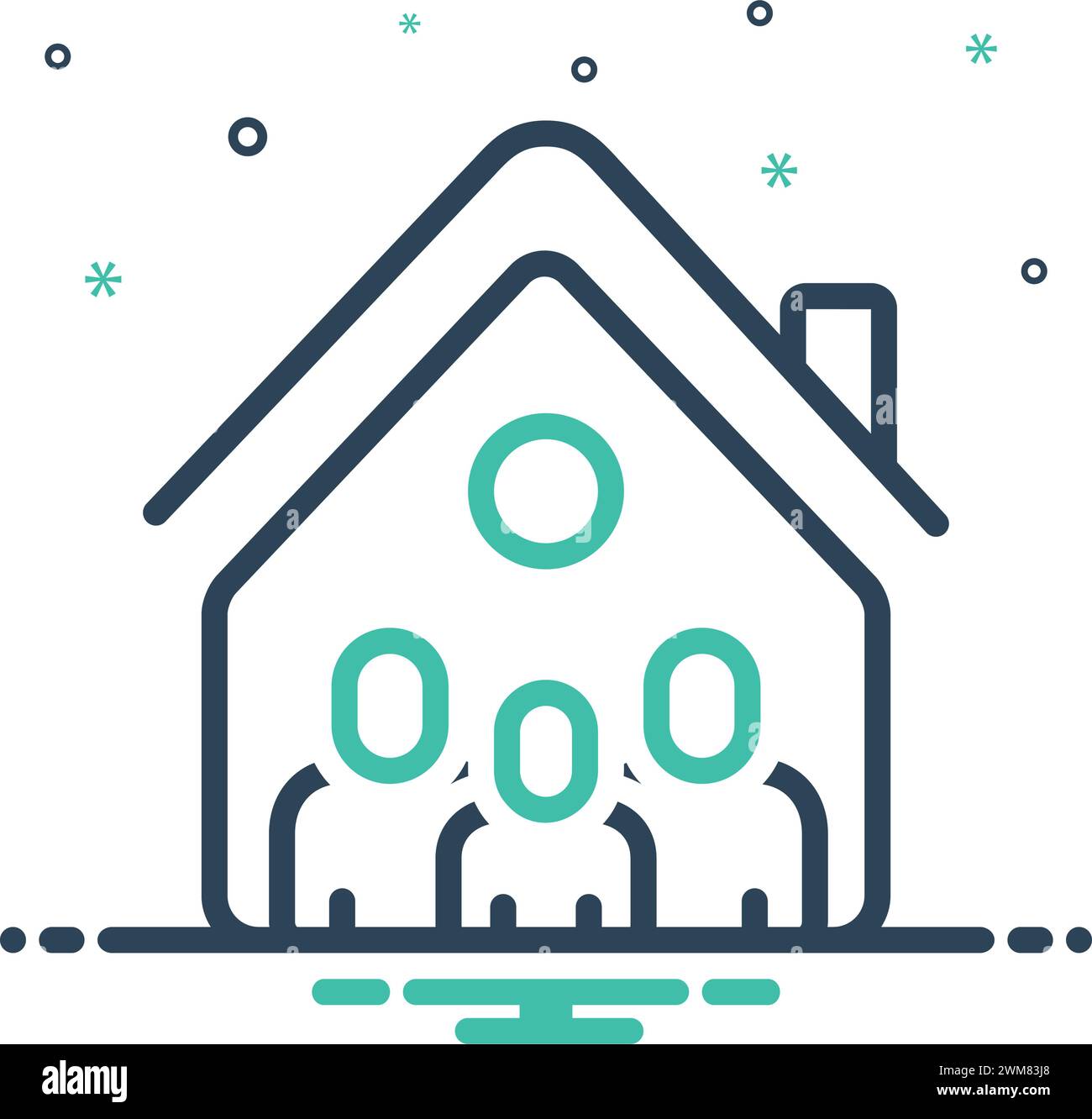 Staying with family Stock Vector Images - Alamy