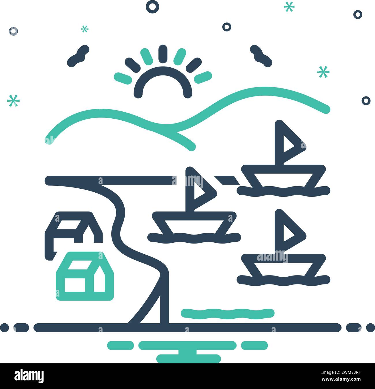 Marvelous scenery Stock Vector Images - Alamy