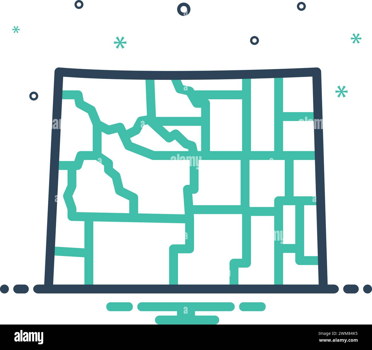 Icon for wyoming,map Stock Vector Image & Art - Alamy