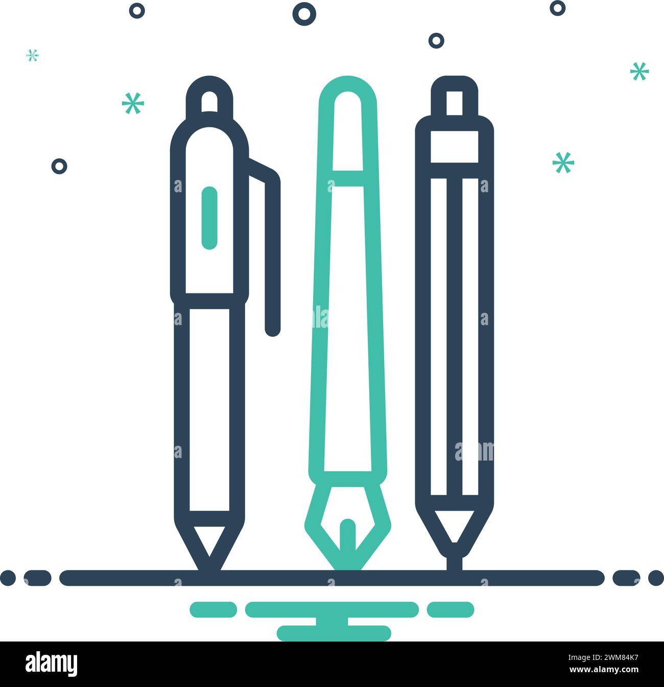 Icon for pens,pencils Stock Vector Image & Art - Alamy