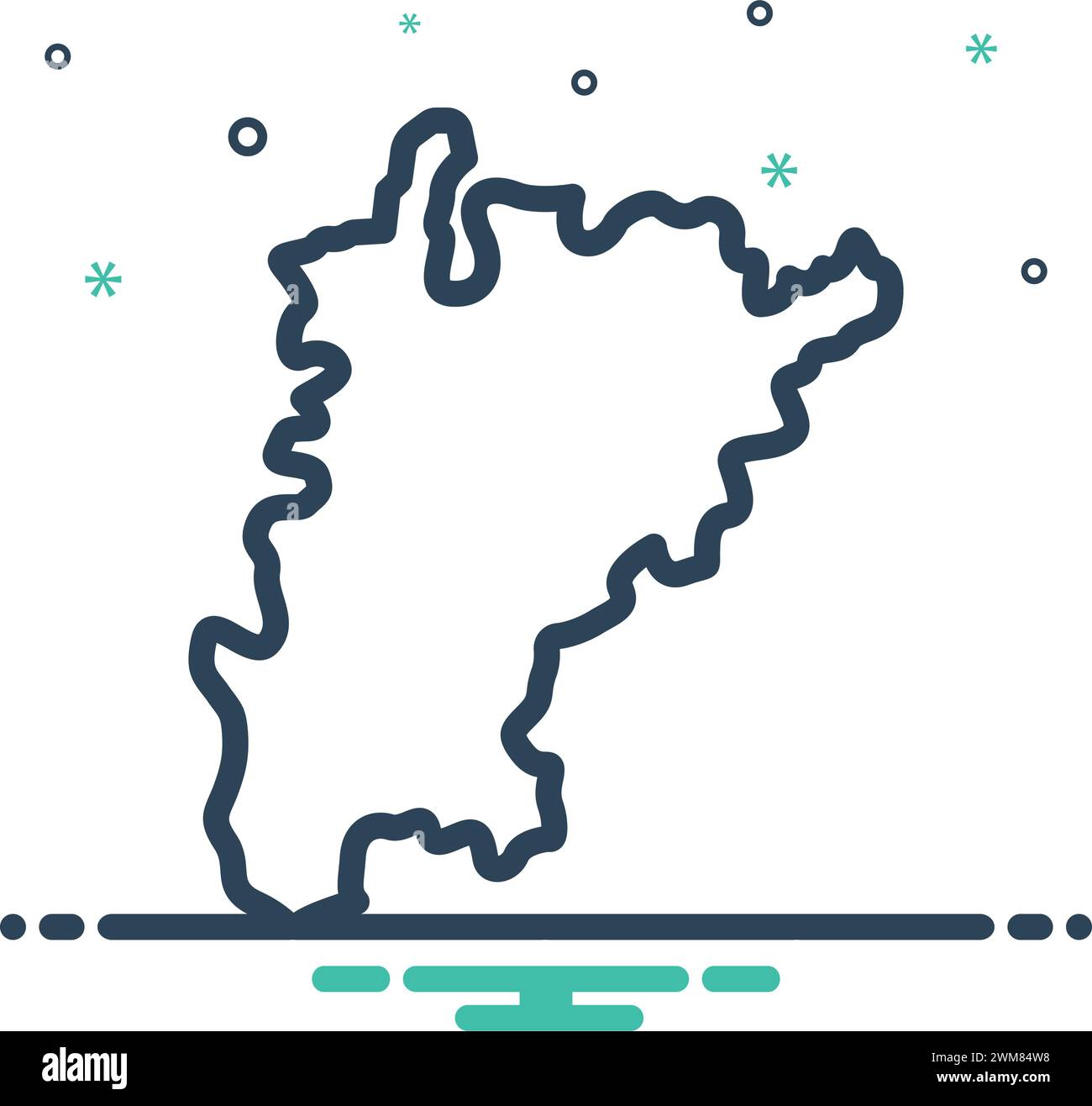 Map of uri Stock Vector Images - Alamy