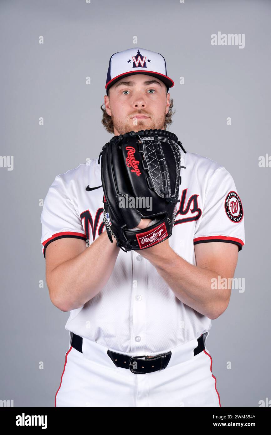 This is a 2024 photo of Jake Irvin of the Washington Nationals baseball ...