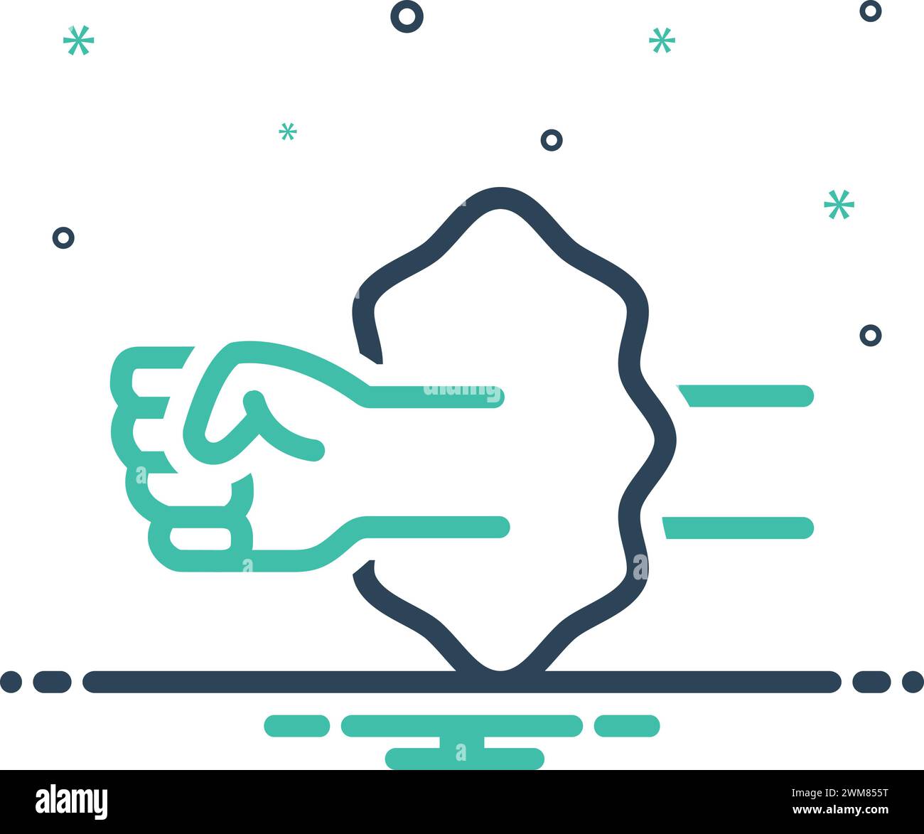 Through hand Stock Vector Images - Alamy