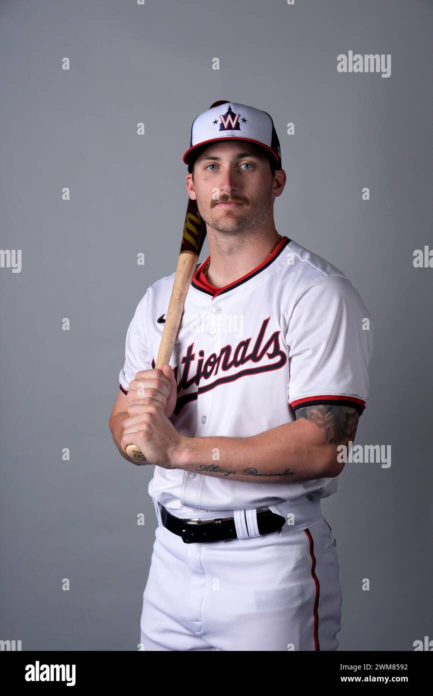 This is a 2024 photo of Dylan Crews of the Washington Nationals ...