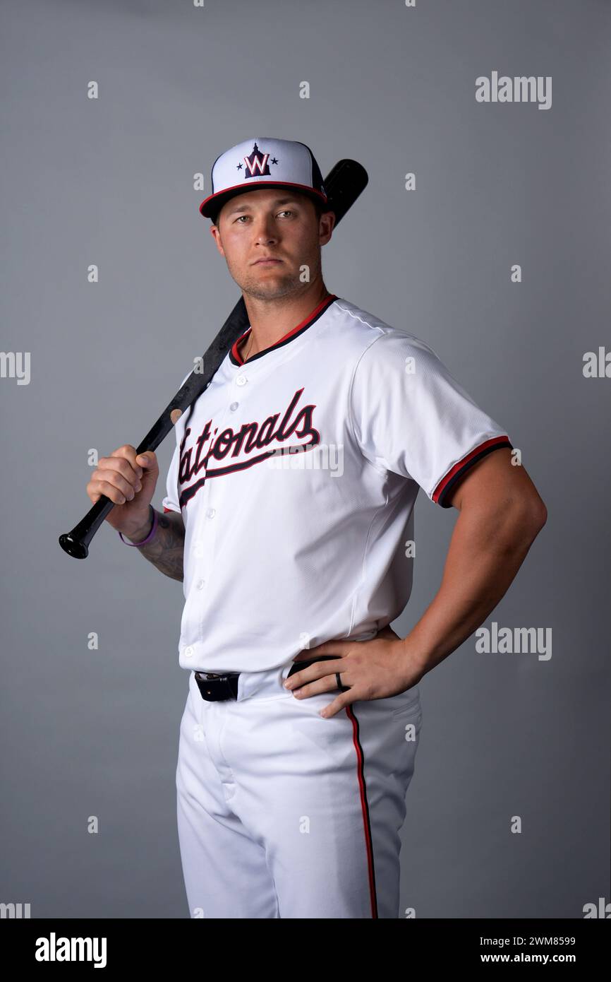 This is a 2024 photo of Nick Senzel of the Washington Nationals ...