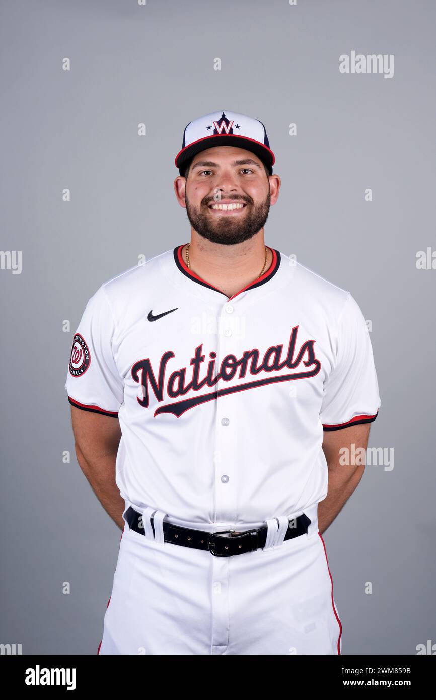 This is a 2024 photo of Juan Yepez of the Washington Nationals baseball ...