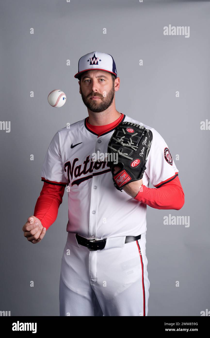 This is a 2024 photo of Dylan Floro of the Washington Nationals ...