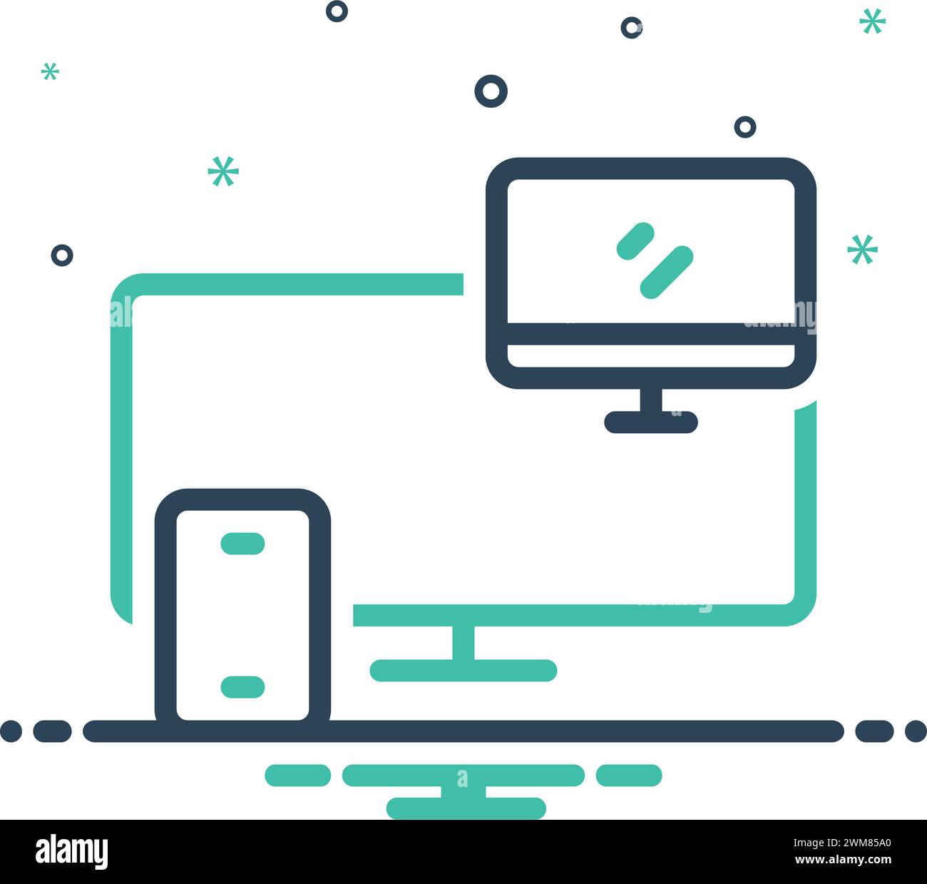 Icon for displays,monitor Stock Vector Image & Art - Alamy