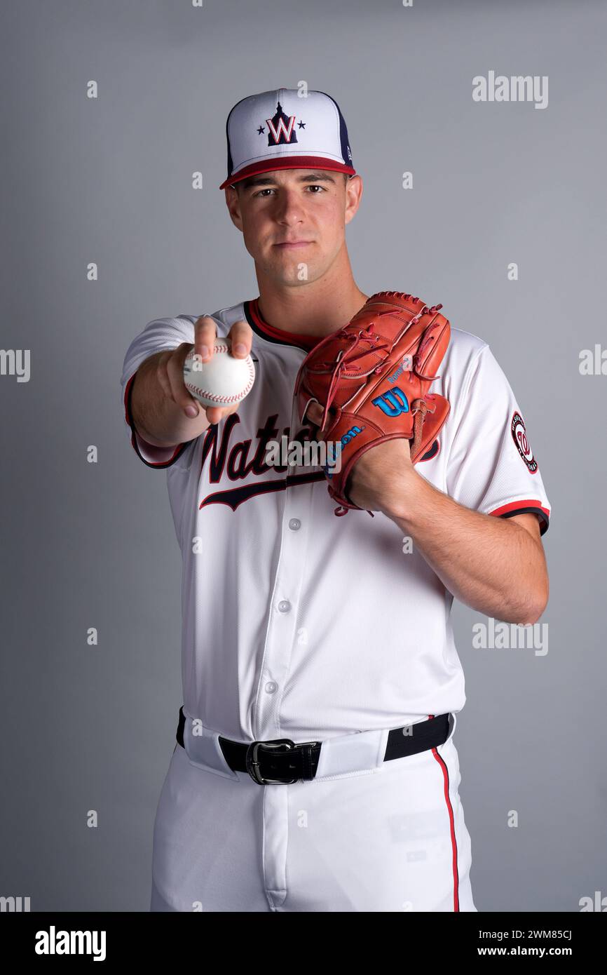 This is a 2024 photo of Jackson Rutledge of the Washington Nationals ...