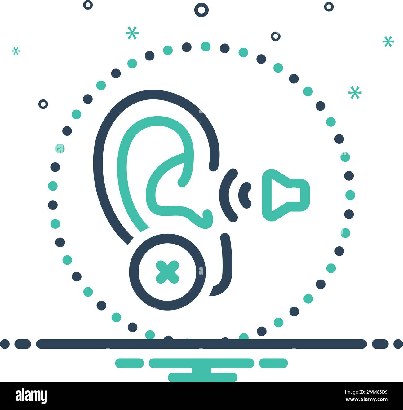 Hard of hearing symbol Stock Vector Images - Alamy