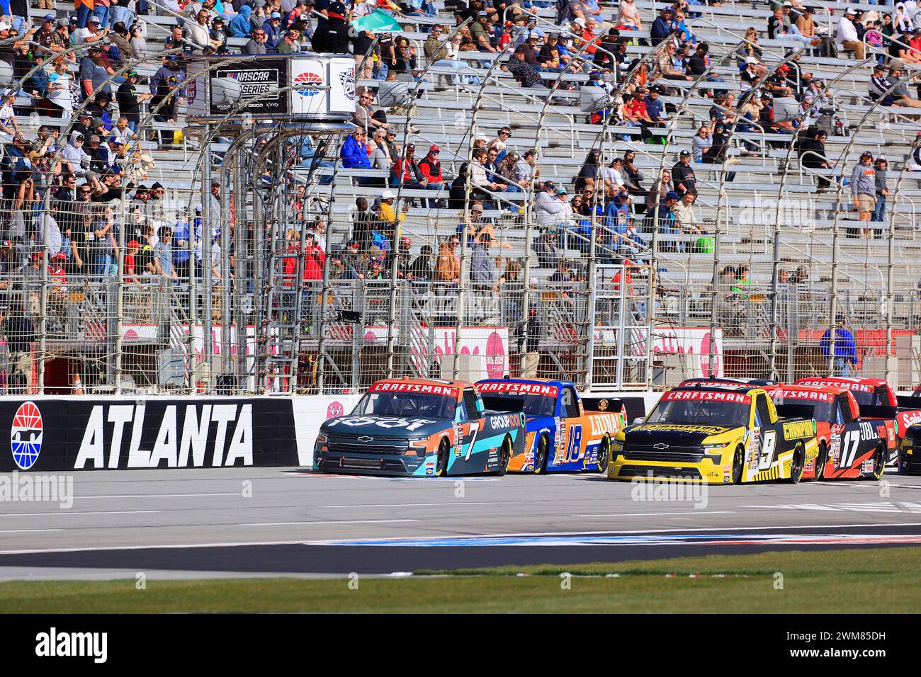 HAMPTON, GA - FEBRUARY 24: Kyle Busch (#7 Spire Motorsports Group 1001 ...