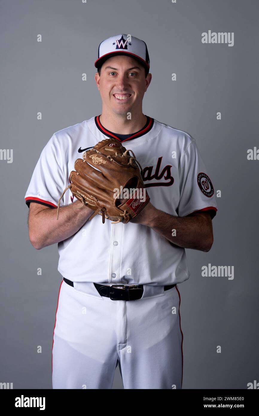 This is a 2024 photo of Derek Law of the Washington Nationals baseball ...