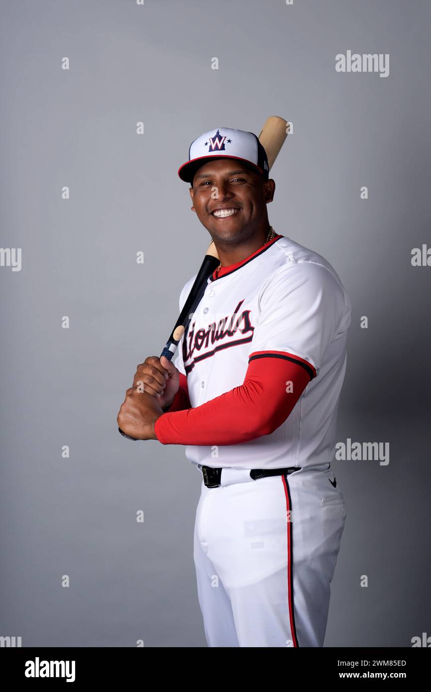 This is a 2024 photo of Israel Pineda of the Washington Nationals ...