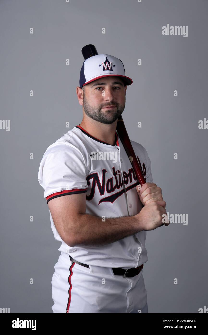 This is a 2024 photo of Jake Alu of the Washington Nationals baseball ...