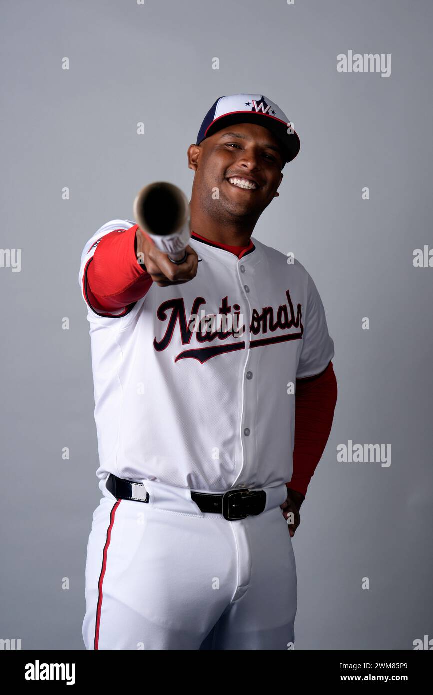 This is a 2024 photo of Israel Pineda of the Washington Nationals ...