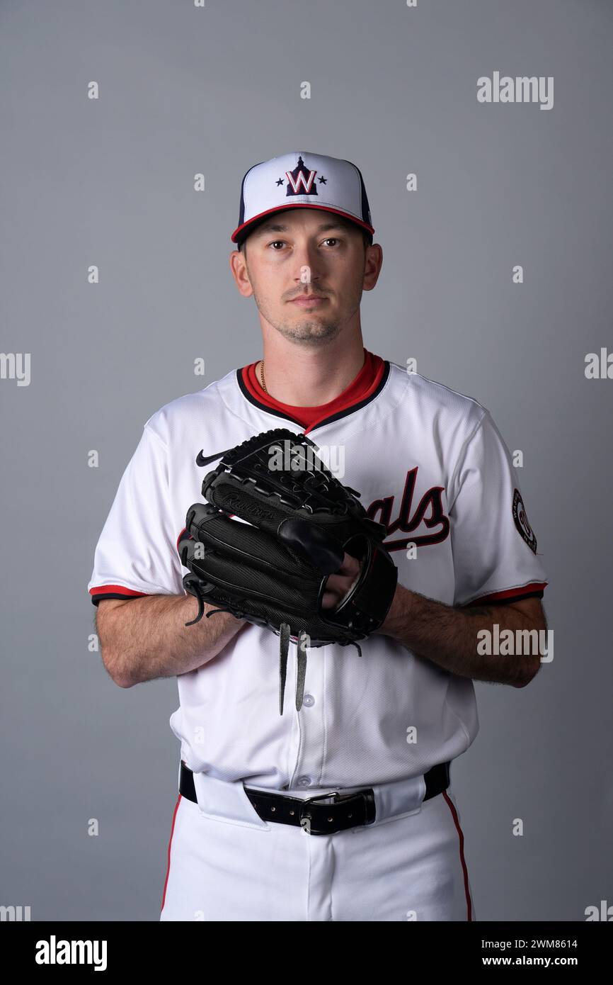 This is a 2024 photo of Zach Davies of the Washington Nationals ...