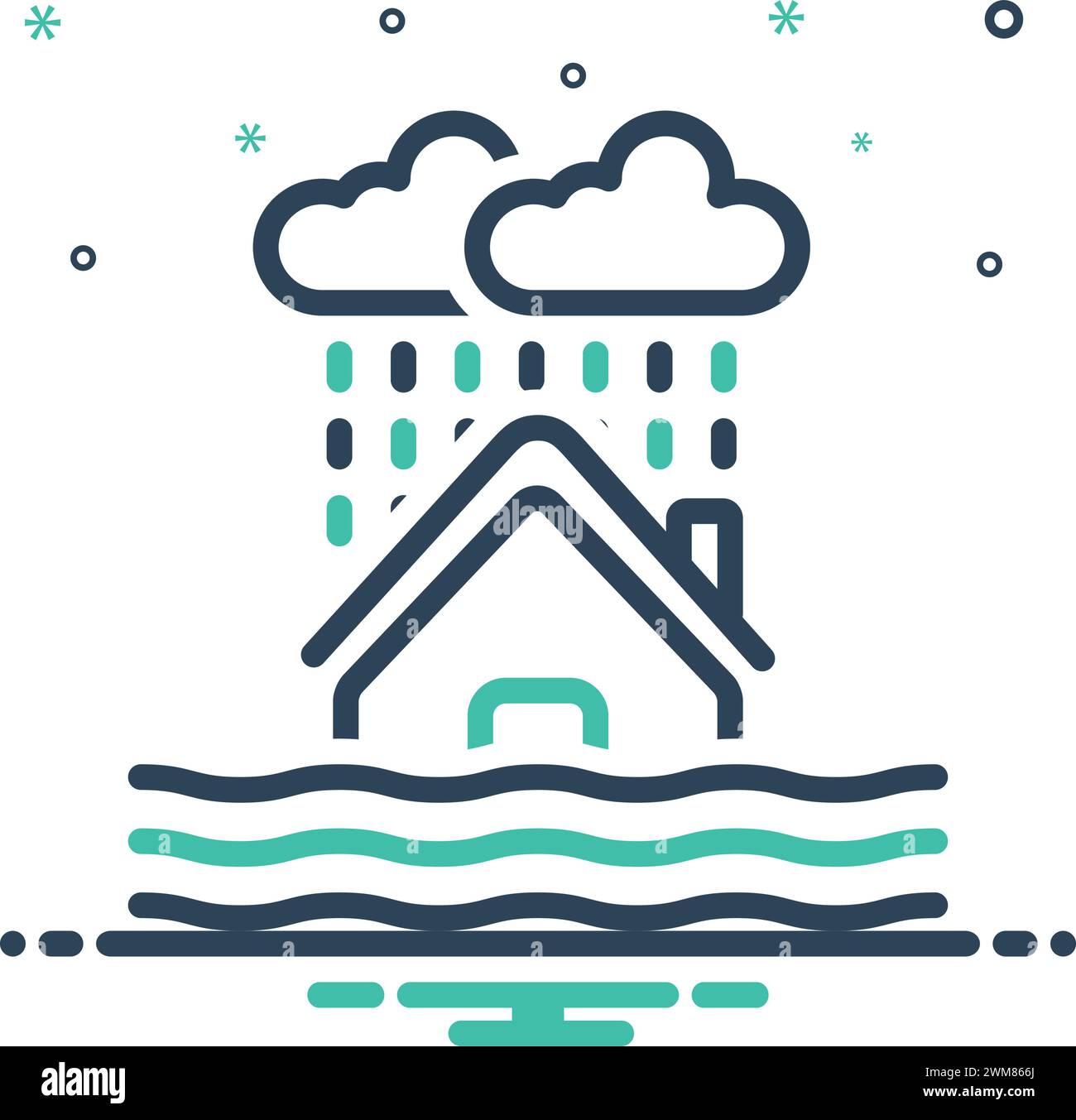 Severe flood Cut Out Stock Images & Pictures - Alamy