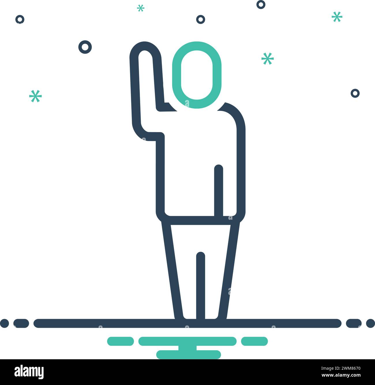 Student raise hand vector hi-res stock photography and images - Alamy