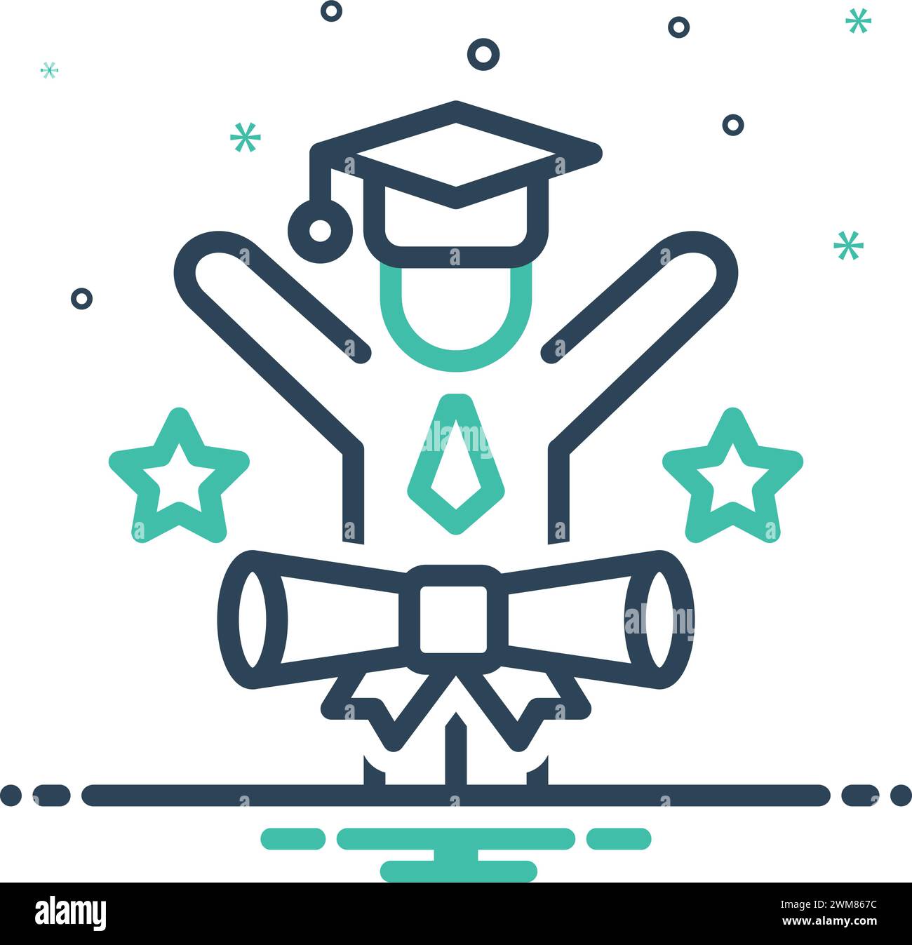 Icon for graduate,student Stock Vector Image & Art - Alamy