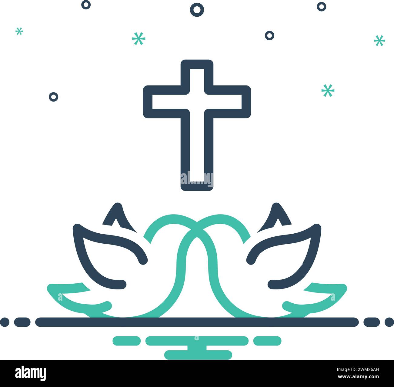 Icon for christianity,dove Stock Vector Image & Art - Alamy