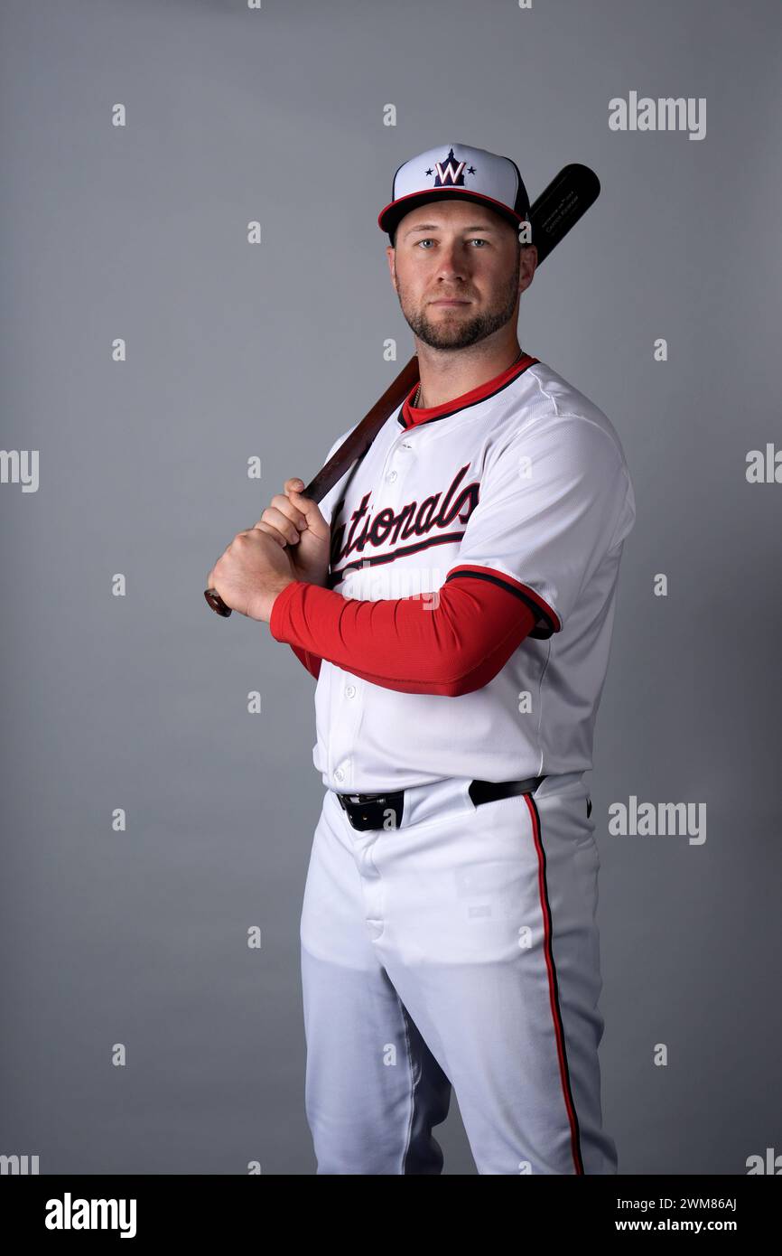 This is a 2024 photo of Carter Kieboom of the Washington Nationals ...
