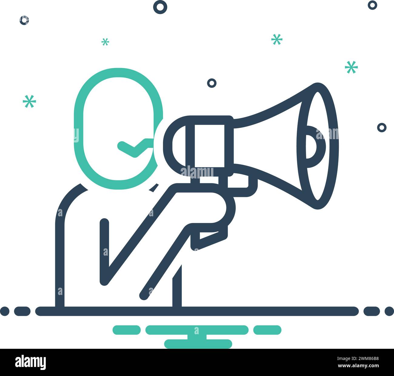 Icon for announced,declared Stock Vector Image & Art - Alamy