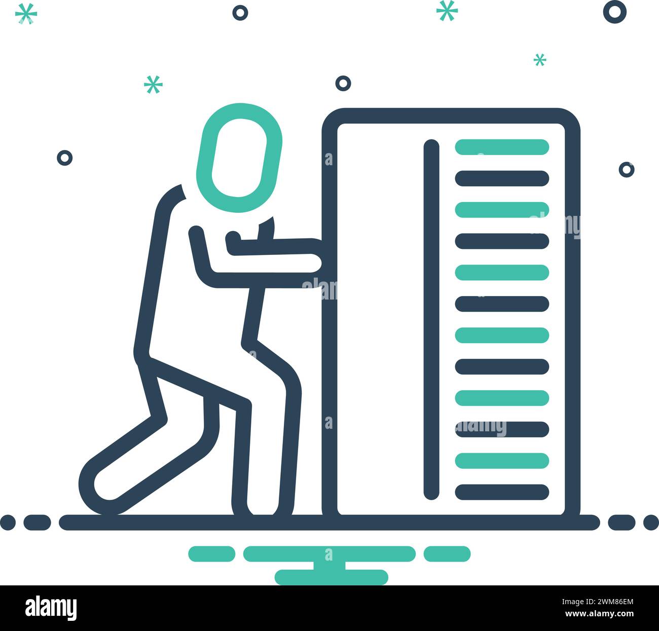 Icon for pushing,shove Stock Vector Image & Art - Alamy