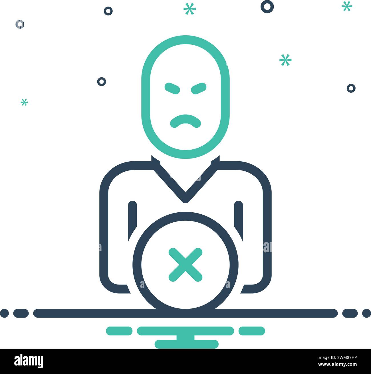 Stop bad behaviour Stock Vector Images - Alamy