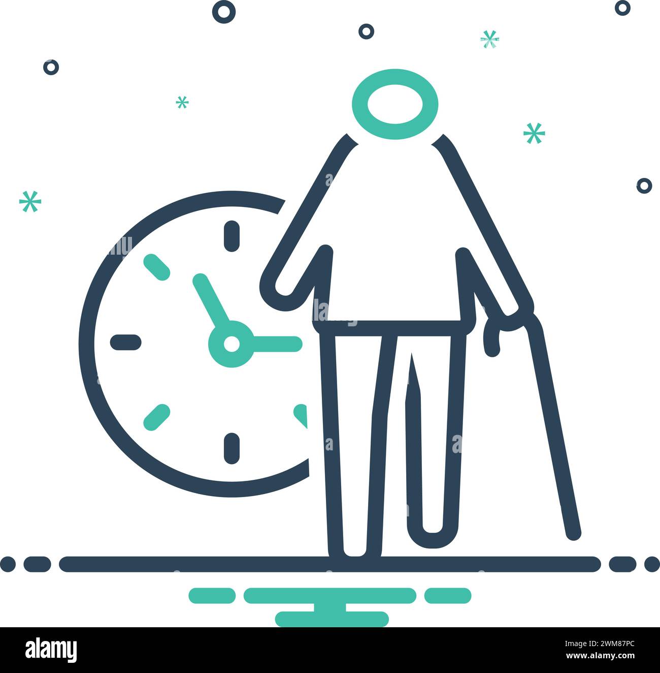 Icon for lifetime,senile Stock Vector Image & Art - Alamy