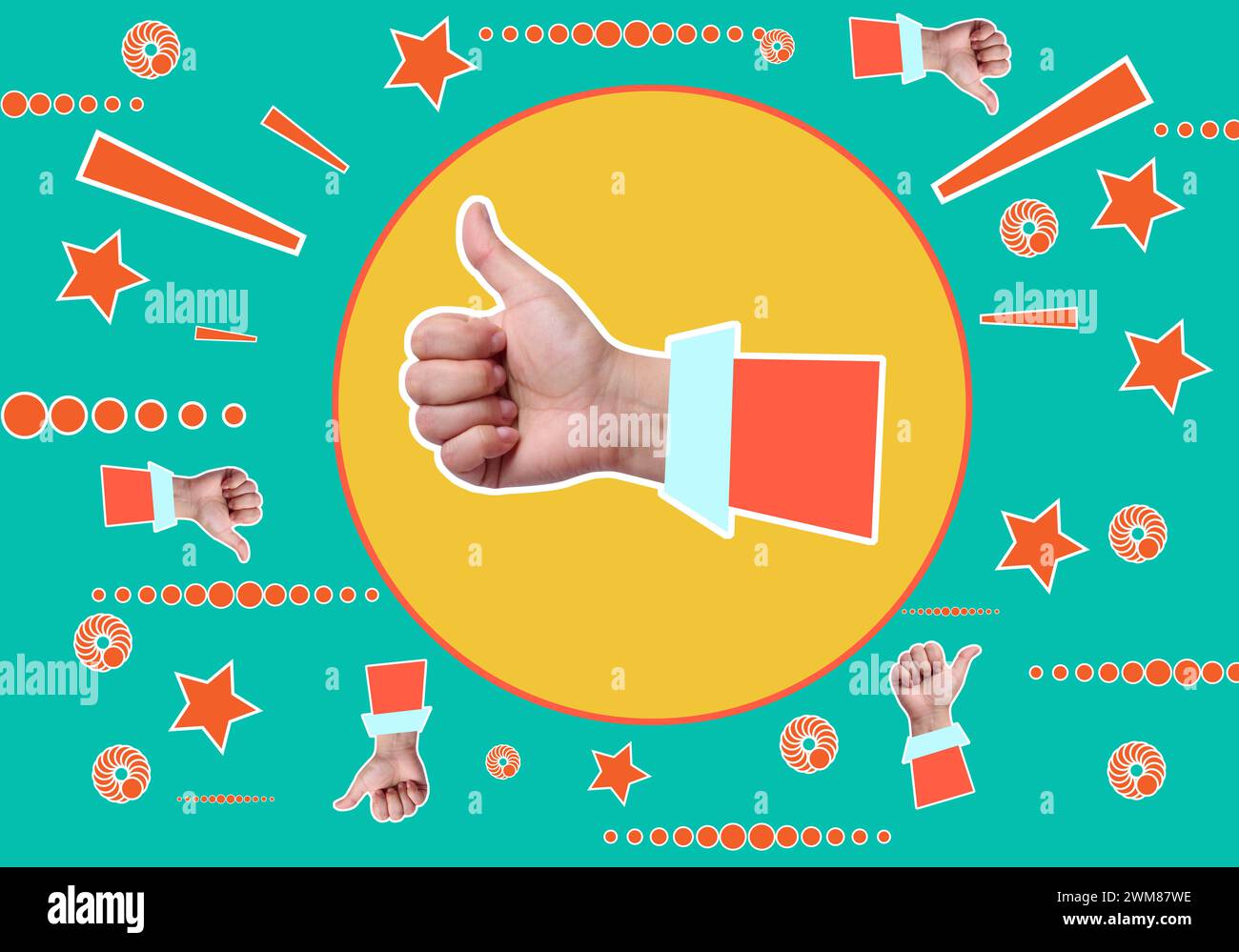 Gesture collage hi-res stock photography and images - Alamy